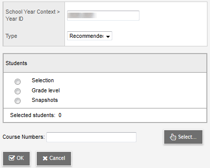 Add Course Recommendations for Several Students